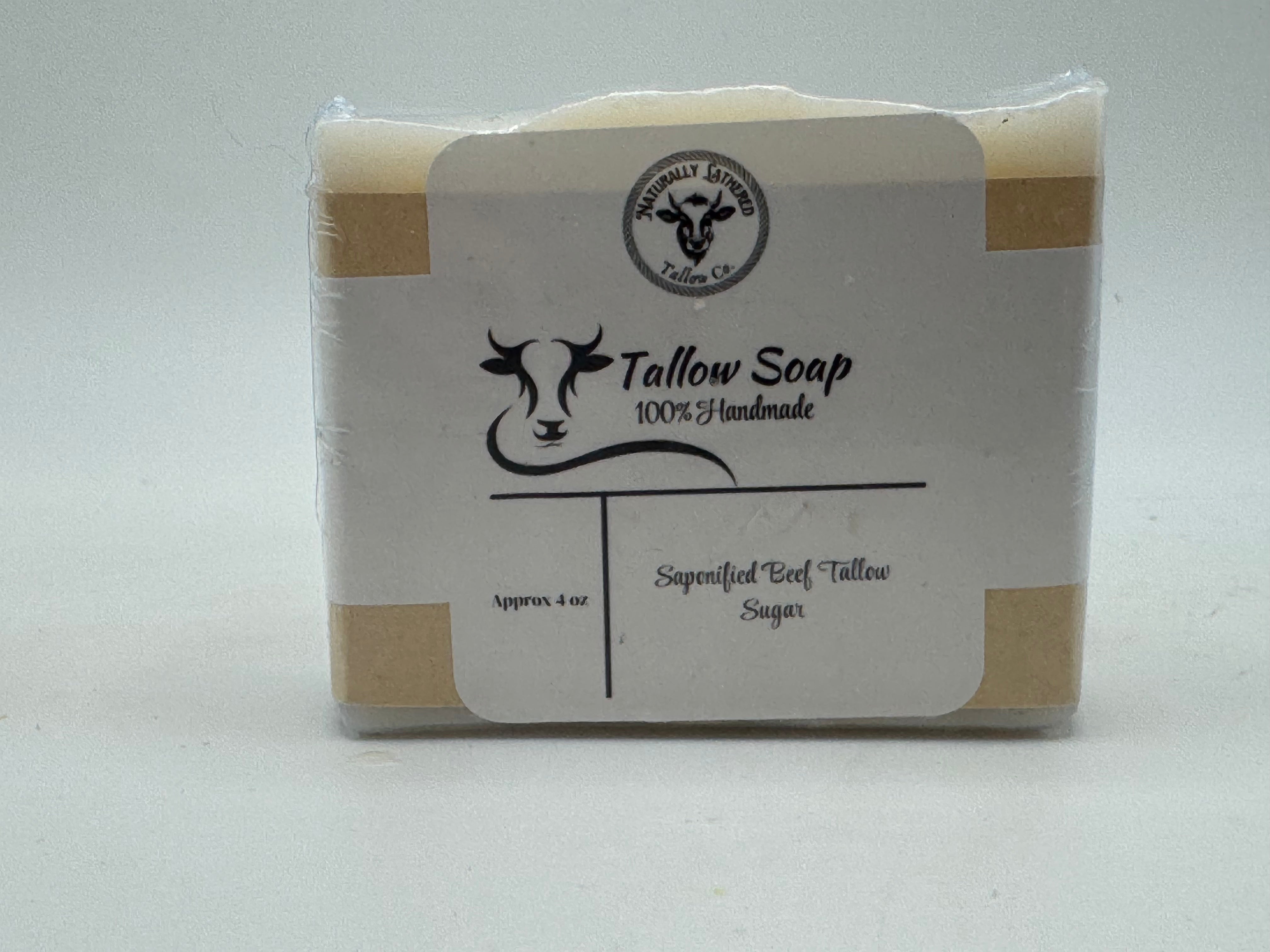 Pure Tallow Soap - Unscented Natural Bar for Sensitive Skin – Naturally ...